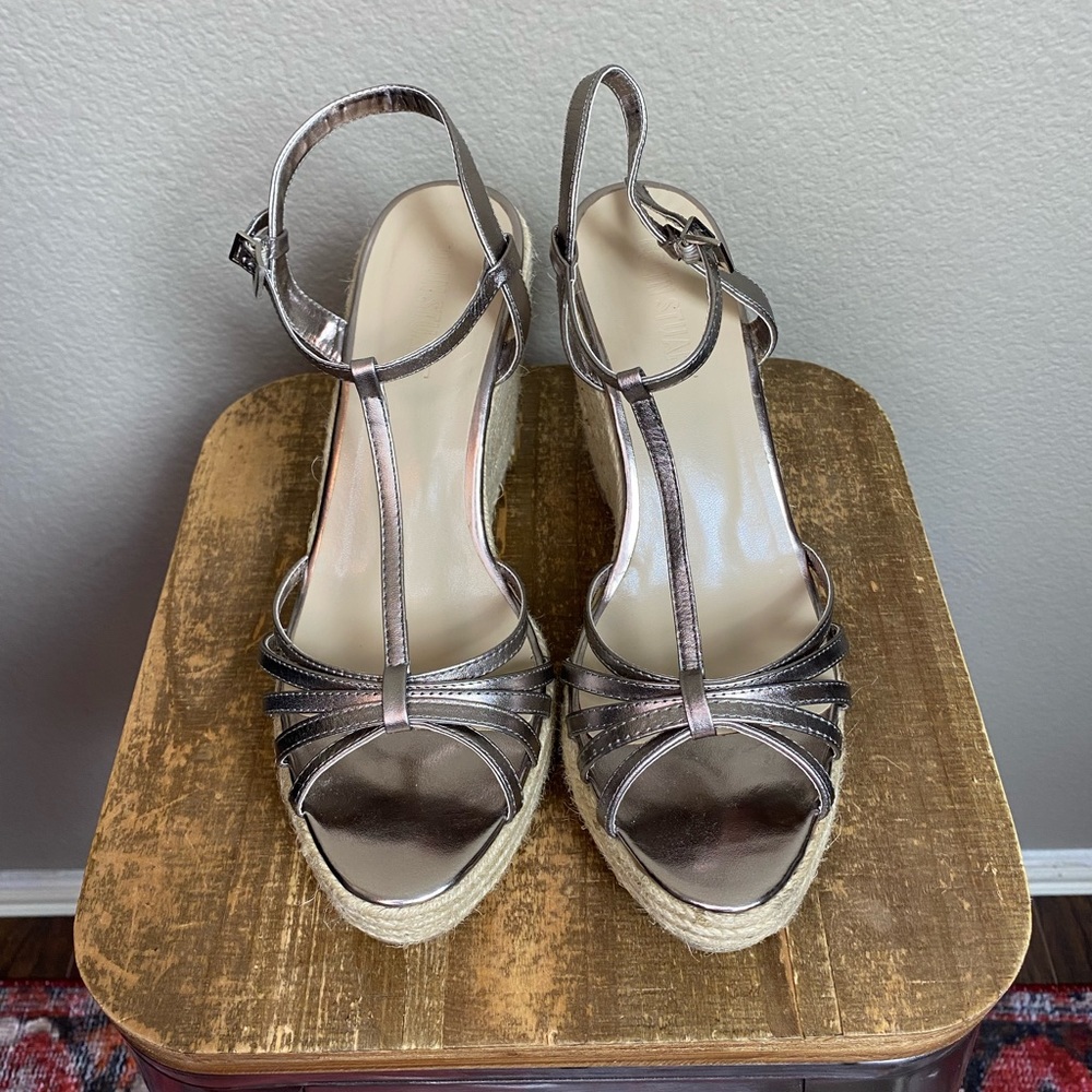 Colin Stuart Victoria’s Secret Leather Pewter Espadri… - Gem